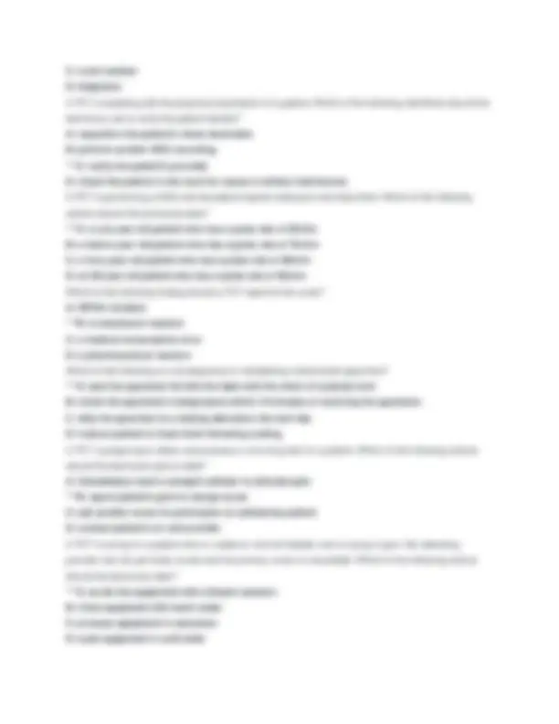 PCT Practice TEST #1 Questions and Answers 2024/2025 | Exams Nursing ...