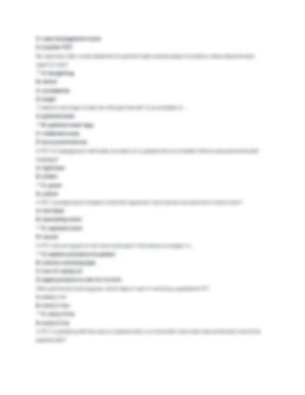 PCT Practice TEST #1 Questions and Answers 2024/2025 | Exams Nursing ...