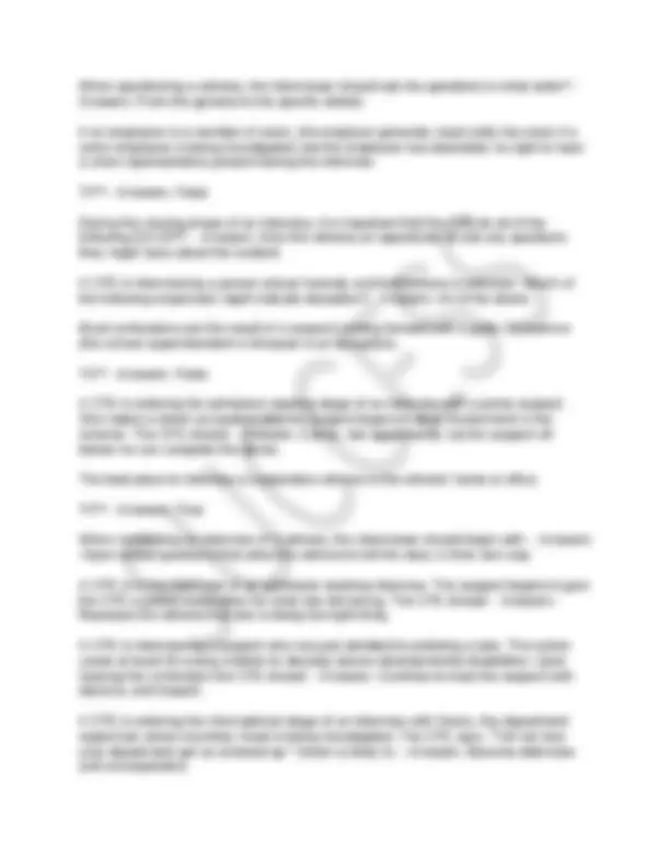 Fraud Examination: ACFE Part 1 Questions | Exams Social Sciences | Docsity