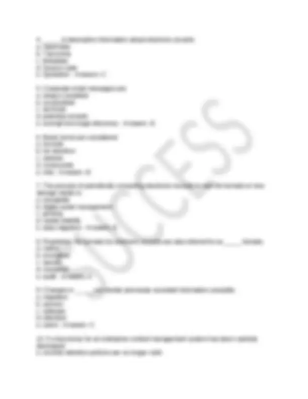 CERTIFIED RECORDS MANAGER PART II: TEST QUESTIONS | Exams Sociology ...