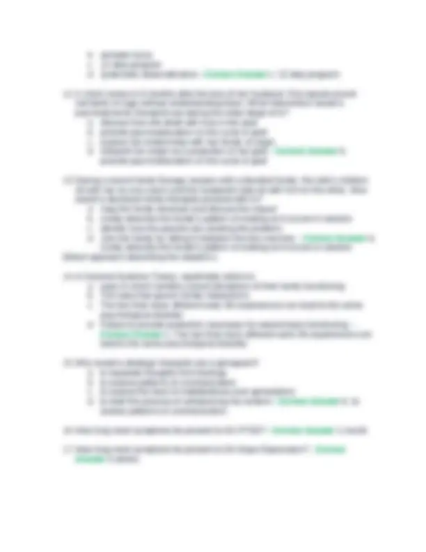 National MFT Exam Questions with Answers | Exams Nursing | Docsity