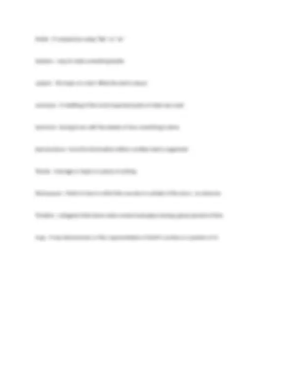 Tabe 11/12 Reading Glossary Set 2 Questions and Answers | Exams ...