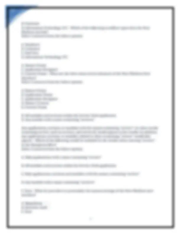 ServiceNow Platform UI and Functionality | Exams Nursing | Docsity