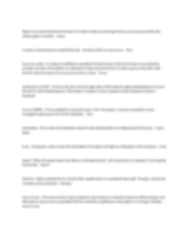 Ultimate Frisbee with answers 2024 | Exams Advanced Education | Docsity