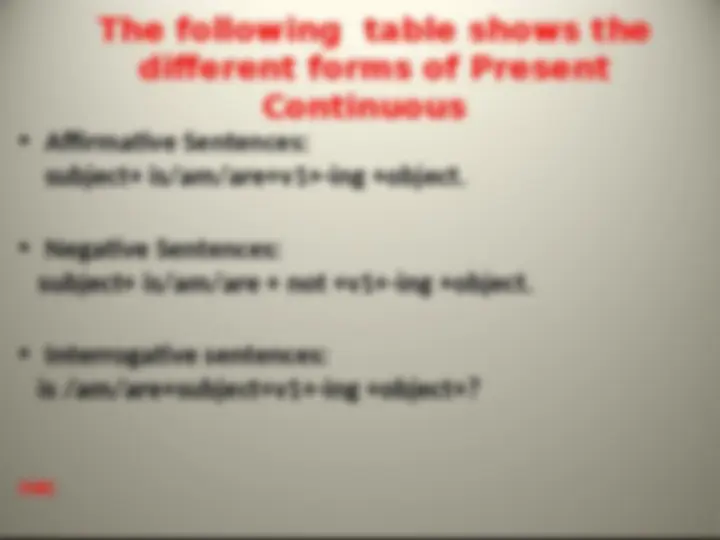 Tenses – PPT – Explanation by 44 Colourful Slides | Slides English | Docsity