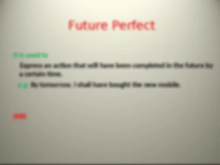 Tenses – PPT – Explanation by 44 Colourful Slides | Slides English ...