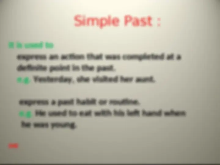 Tenses – PPT – Explanation by 44 Colourful Slides | Slides English ...