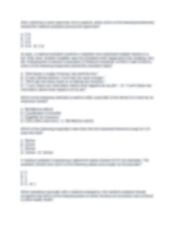 CCMA FINAL PRACTICE TEST questions and answers | Exams Advanced ...