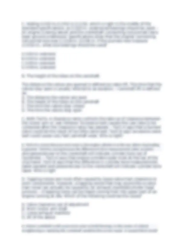 A1-ENGINE REPAIR COMPLETE AND ACTUAL EXAM | Exams Engineering | Docsity