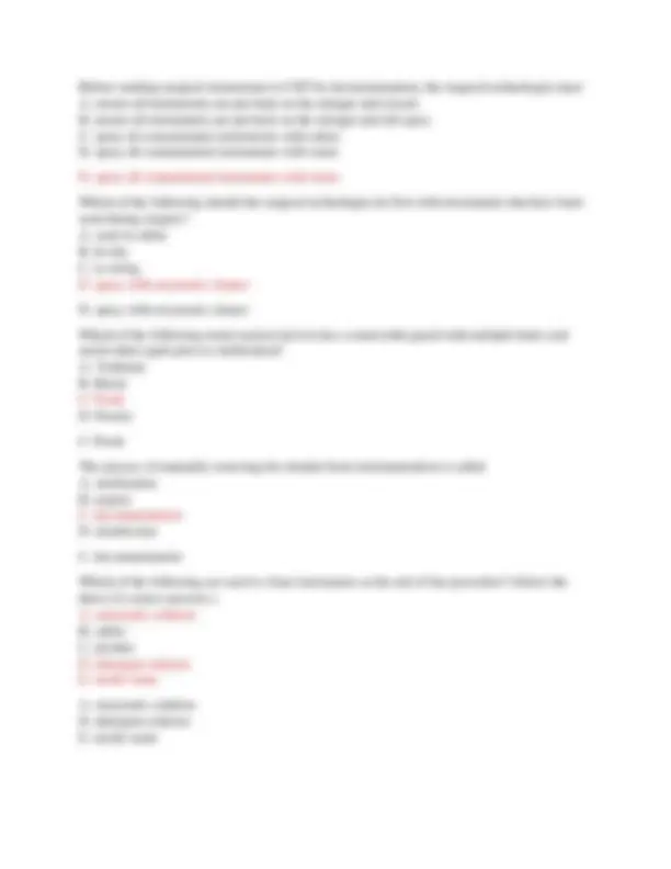 NCCT SURGICAL TECH EXAM 2024 | ACCURATE REAL EXAM VERSION UPDATED 2024 ...