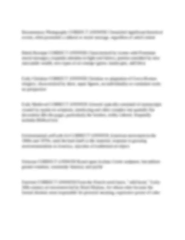 AP Art History: Styles questions with correct answers | Exams History ...