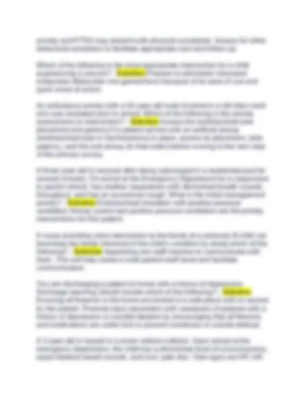 ENPC 5TH EDITION EXAM PREP / EXAM QUESTIONS WITH SOLUTIONS GRADED 100% ...