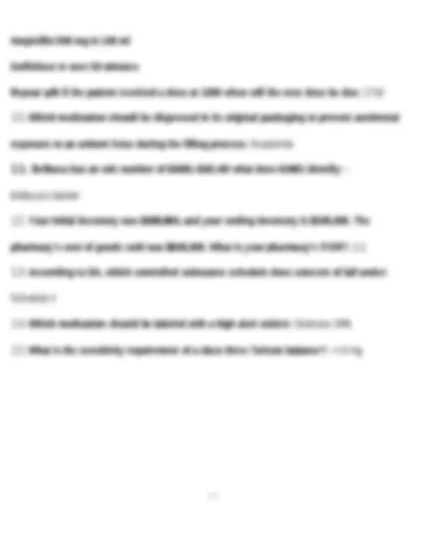 RITE AID PTU: FINAL EXAM! With Accurate Answers/Solved | Exams Nursing ...