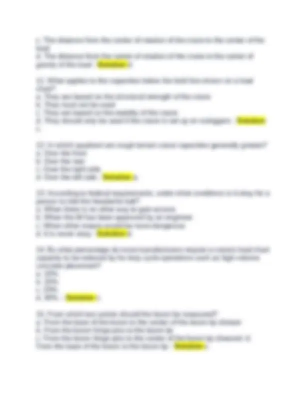 NCCCO MOBILE CRANE PRACTICE EXAM WITH SOLUTIONS ALL CORRECT AND 2024 ...