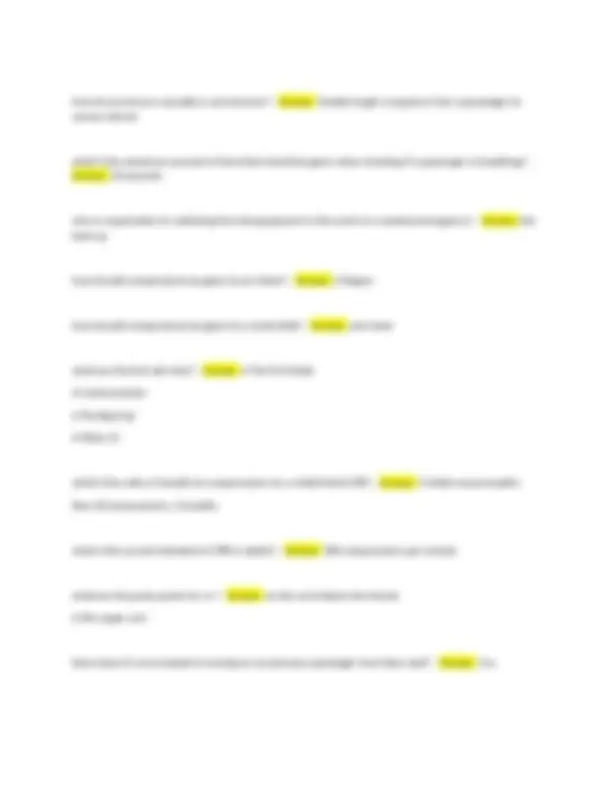 Cabin Crew First Aid Procedures | Exams Aviation | Docsity