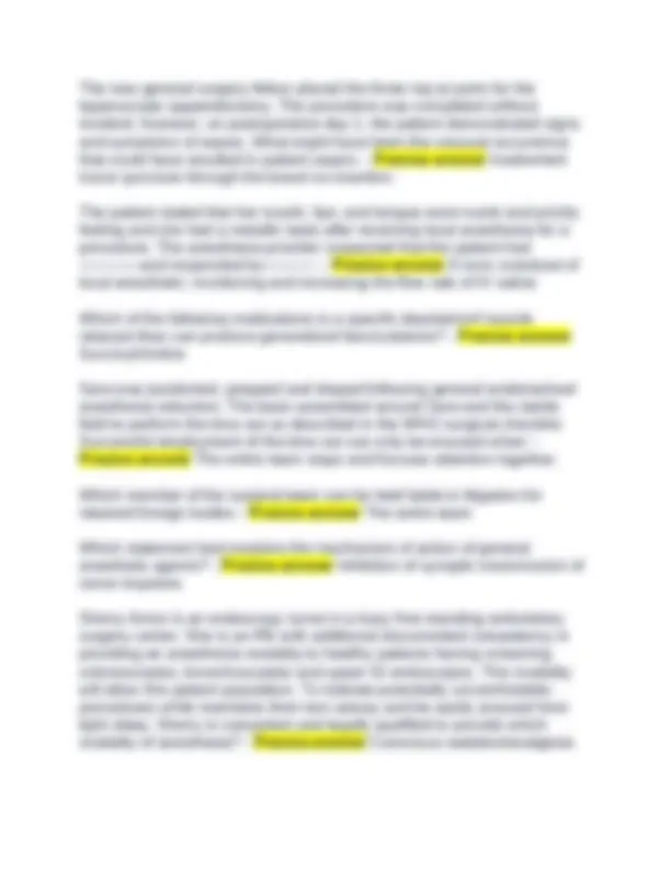 REVISED RNFA COURSE 1 PERIOD QUIZ WITH ALL PRECISE ANSWERS 2024 LATEST ...