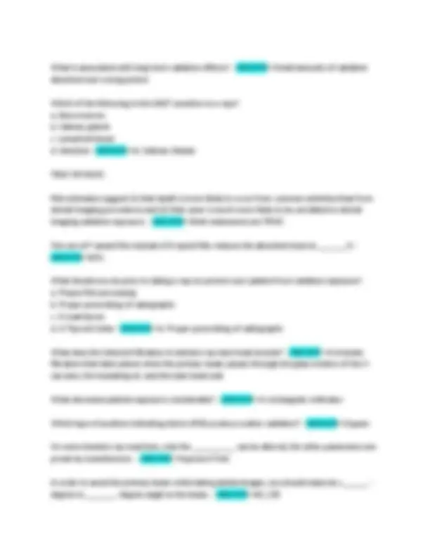 TCDHA RAD MIDTERM EXAM 2024 | ALL 100 QUESTIONS AND CORRECT ANSWERS ...