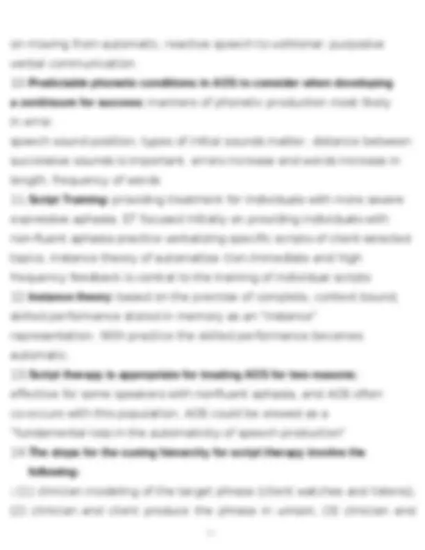 Motor Test 3: AOS and CAS Treatment and Practice Questions | Quizzes ...