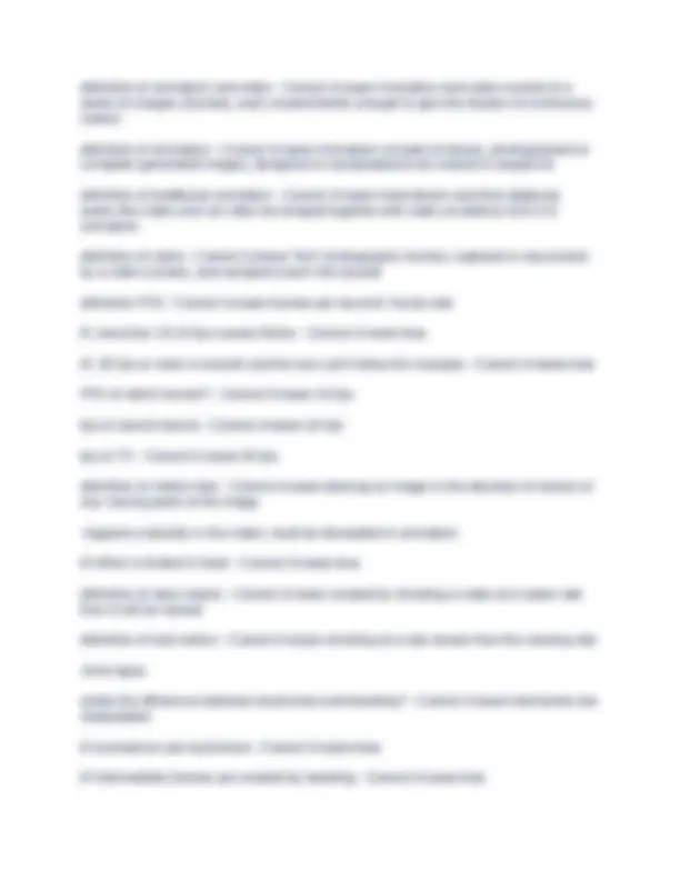 Multimedia Design and Development Fundamentals | Exams Advanced Education | Docsity