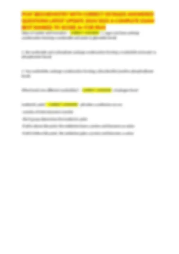 PCAT Biochemistry Exam Preparation Guide | Exams Chemistry | Docsity