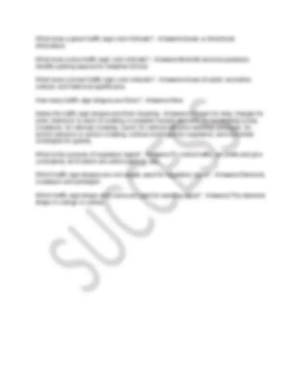 Florida Class E Driver License Questions | Exams Social Sciences | Docsity