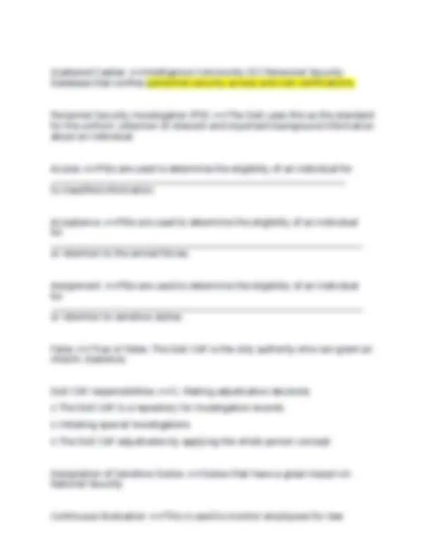 SPēD SFPC PERSEC Questions and Answers with Complete Solution | Exams ...