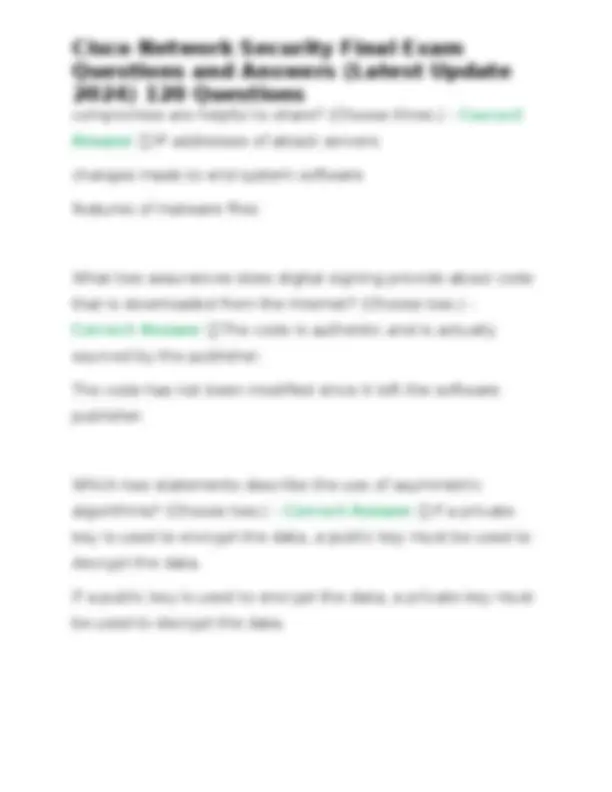 Cisco Network Security Final Exam Questions and Answers | Exams Nursing ...