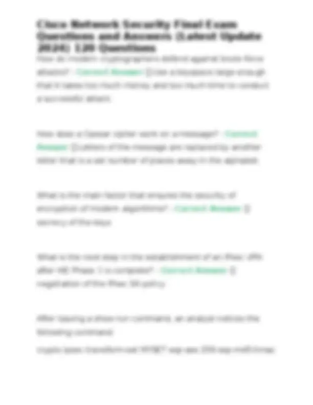 Cisco Network Security Final Exam Questions and Answers | Exams Nursing ...