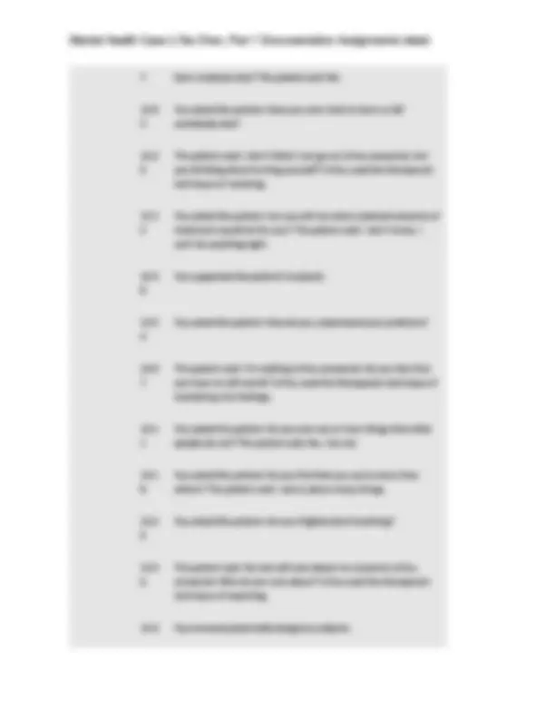 Mental Health Case Li Na Chen, Part 1 Documentation Assignments latest ...