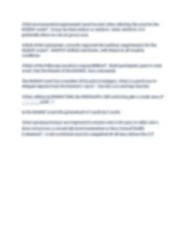 CFT Monitor Certification Exam Guide | Exams Advanced Education | Docsity