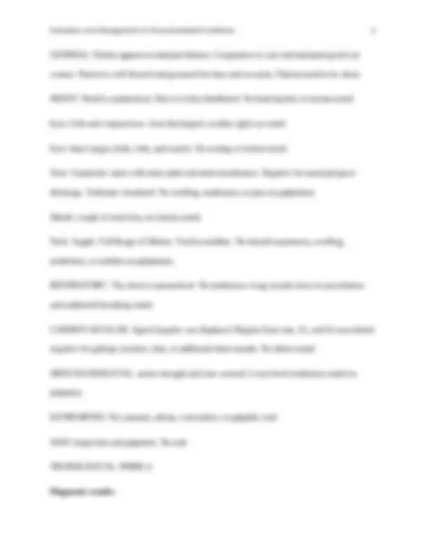 PRAC 6531 Week 9 Assignment 2; Episodic Visit; Musculoskeletal Focused ...