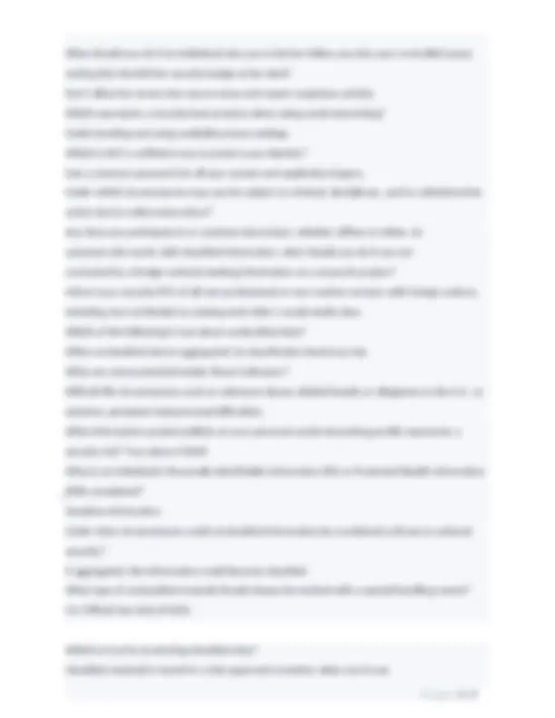 Summary Cyber Awareness 2024-2025 Knowledge Check (95 Answered ...