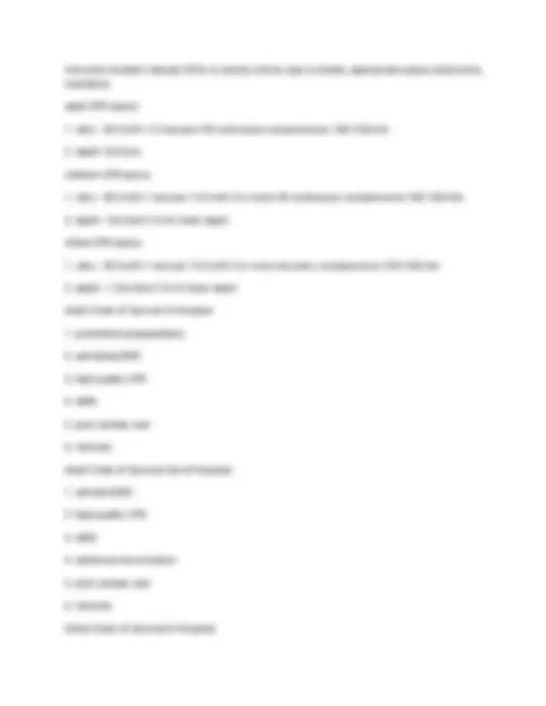 AHA BLS Instructor Exam Preparation | Exams Nursing | Docsity