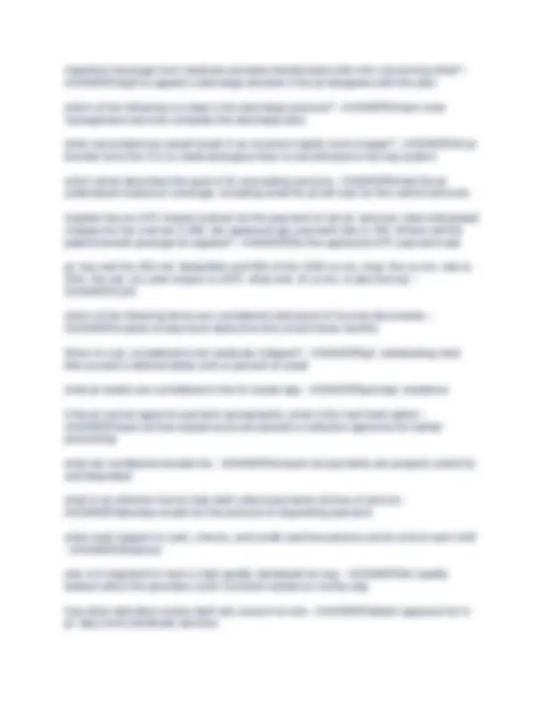 CRCR STUDY| 103 QUESTIONS| Correct Answers| 100% | Exams Nursing | Docsity