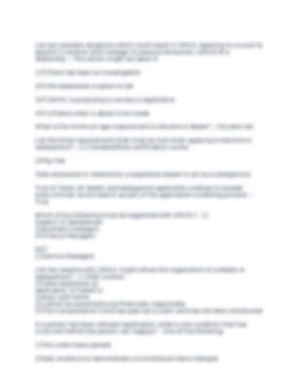 OMVIC Chapter 1-18 study guide possible questions and answers 2024-2025 ...
