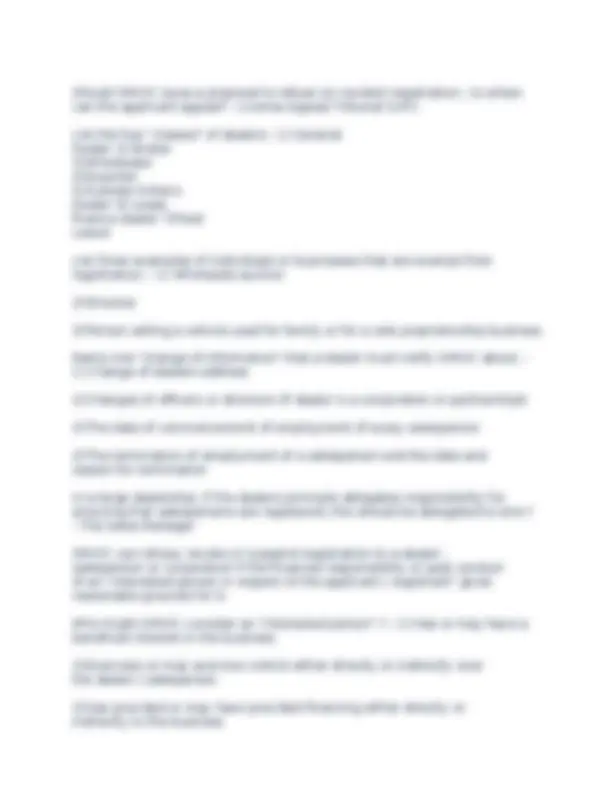 OMVIC Chapter 1-18 study guide possible questions and answers 2024-2025 | Exams Advanced ...