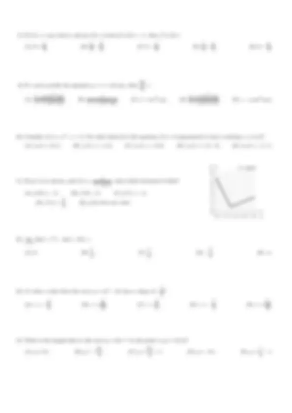 Practice Problems for Exam #2 | Exercises Differential and Integral Calculus | Docsity