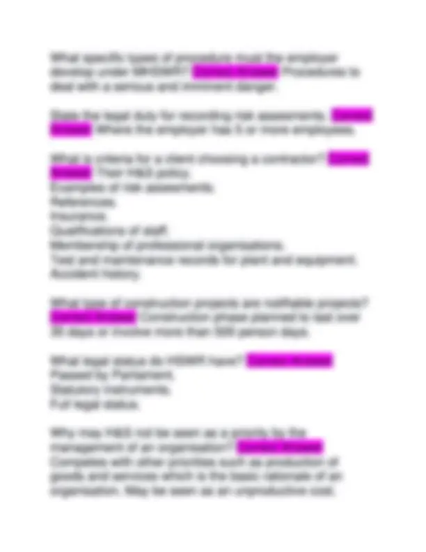 Powers and Duties of HSE Inspectors and Health and Safety Regulations ...