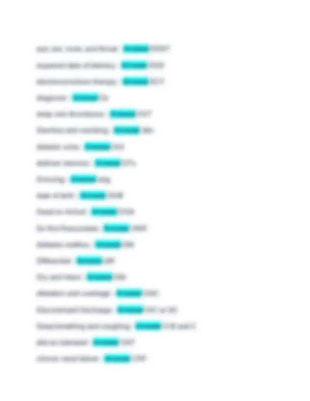 Nursing Terminology Glossary | Exams Nursing | Docsity