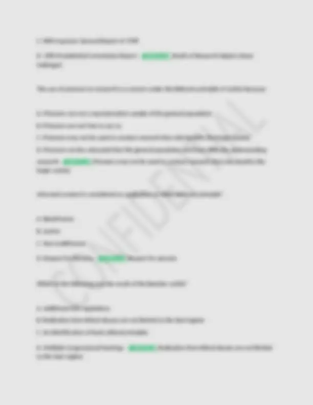 CITI Training Quiz Questions and Answers 2024/25(Verified Answers ...