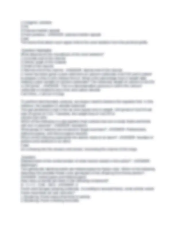 PA-CAT Practice Exam with Correct Answers | Exams Nursing | Docsity