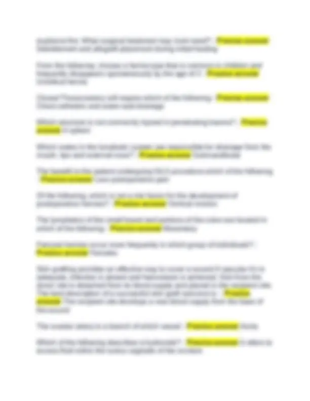 RNFA COURSE 1 TEST 2B QUESTIONS WITH PRECISE ANSWERS 2024-2025 REVISED ...