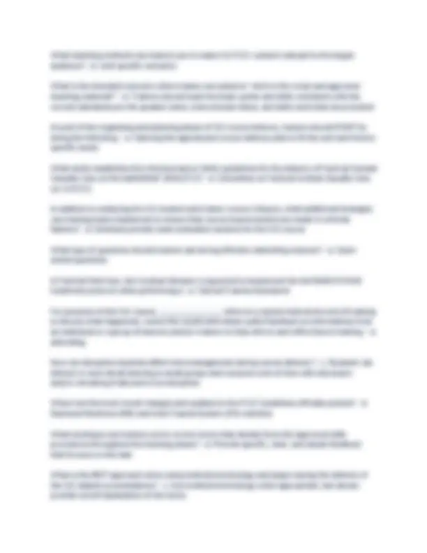 TCCC-CLS Train-the-Trainer Online Course Practice Exam | Exams Advanced Education | Docsity