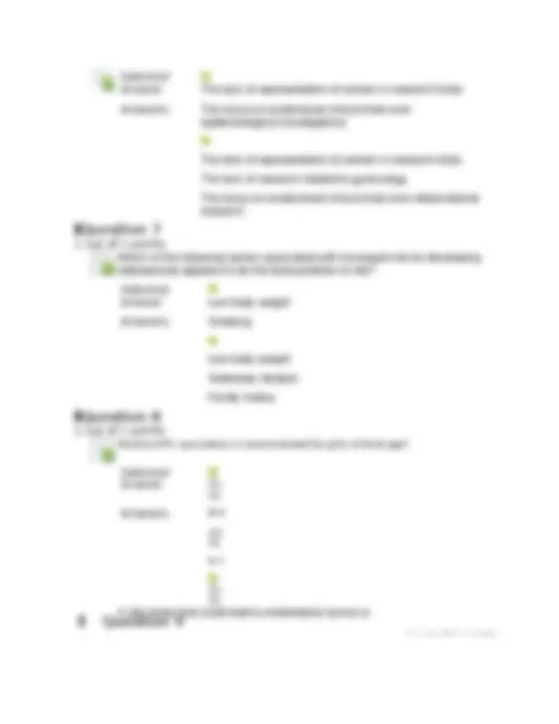 NRNP 6552 Week 2 Knowledge Check | Quizzes Nursing | Docsity