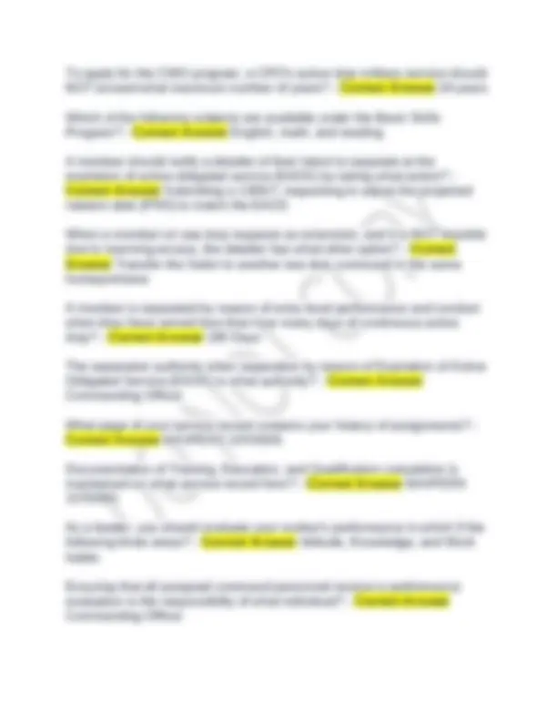 PMK-EE E6 Career Information Questions and Answers. | Exams Military ...