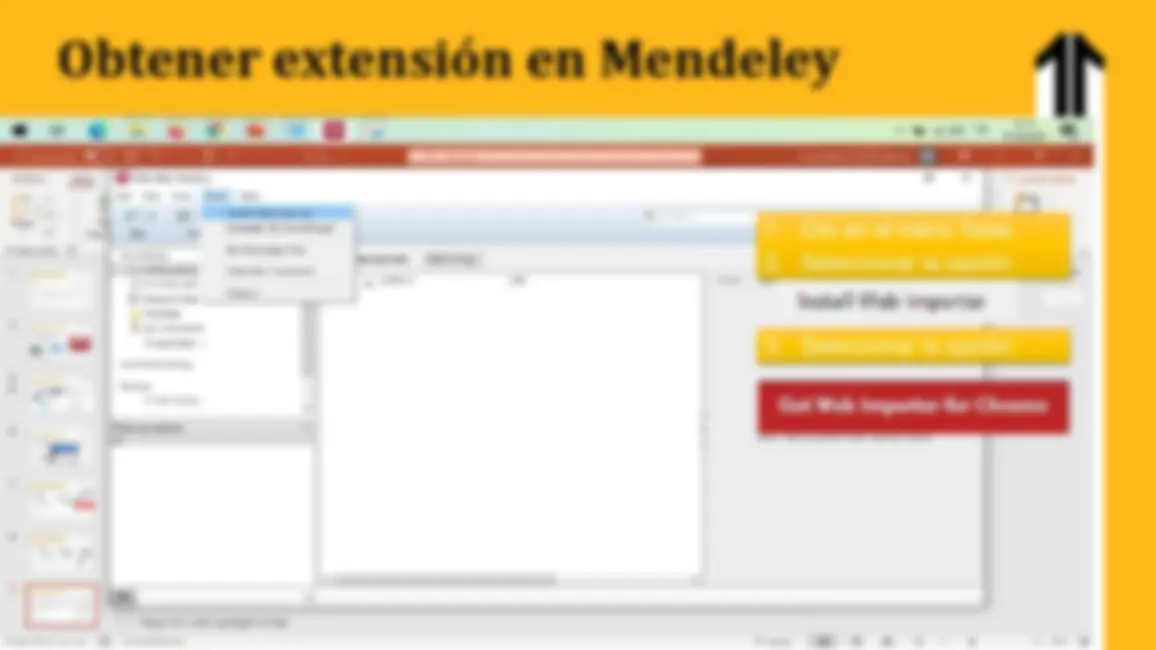 Uso de Mendeley y Word para Referencias Bibliográficas | Diapositivas de Ciencias Sociales | Docsity