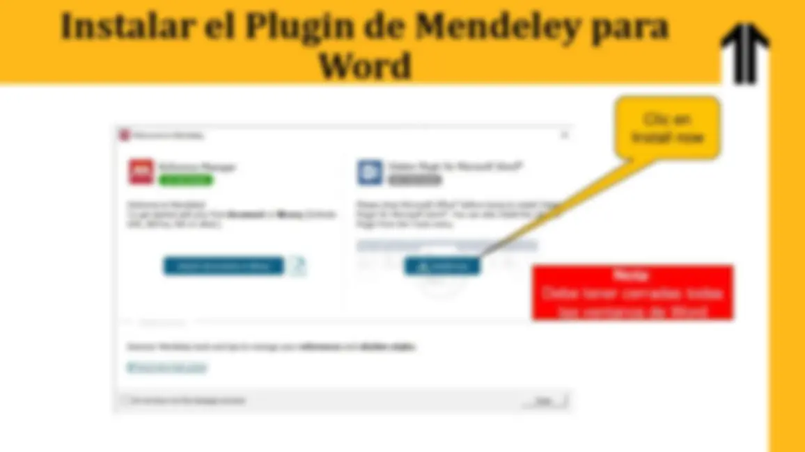 Uso de Mendeley y Word para Referencias Bibliográficas | Diapositivas de Ciencias Sociales | Docsity