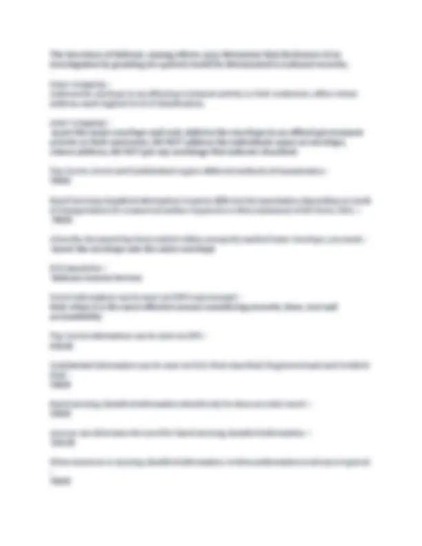 DoD INFORMATION SECURITY QUESTIONS AND ANSWERS | Exams Law | Docsity