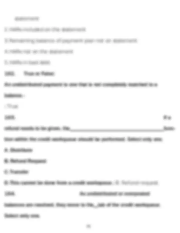 Hospital Billing and Accounts Receivable | Exams Medical Records | Docsity