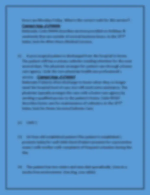 AAPC Chapter 20: Medicine Exam and Answers. | Exams Nursing | Docsity